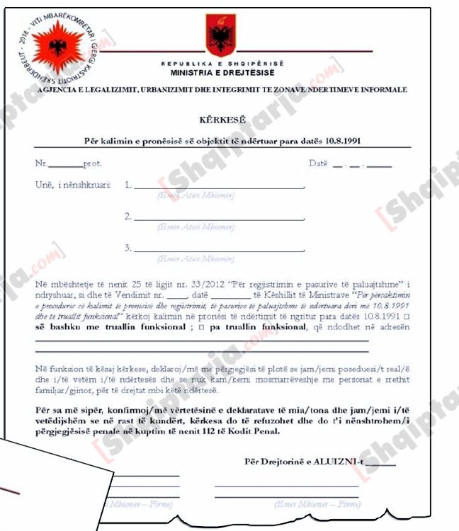 Vendimi - 2 formularët e rinj, si do legalizohen shtëpitë para 1991 ...