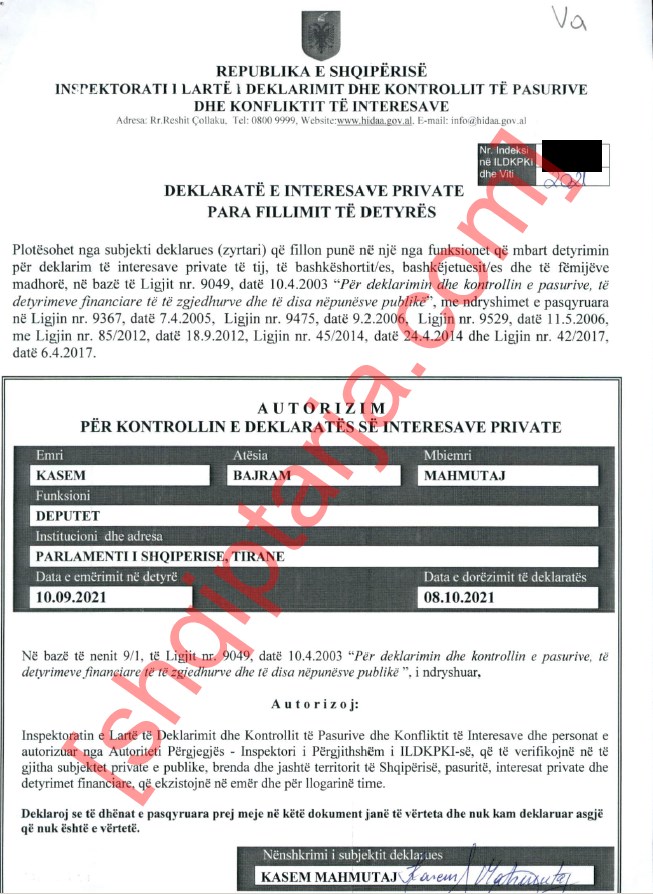 Ekskluzive/ Ja si i ‘justifikoi’ deputeti i PD Kasem Mahmutaj në ILDKP ...