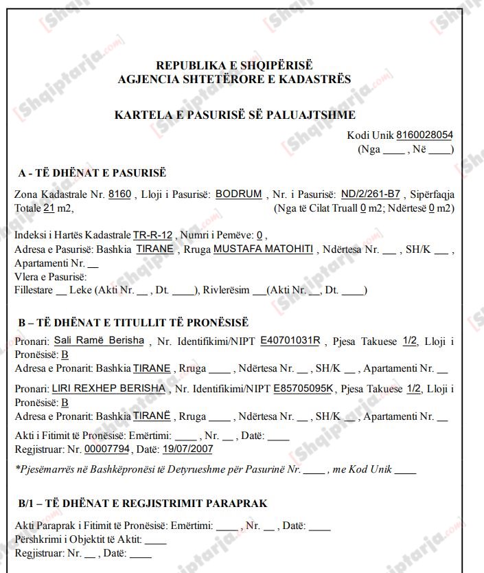 DOKUMENTET/ Berisha, lidhje të dyshimta me Bashkim Ulajn, i dha 250 ...