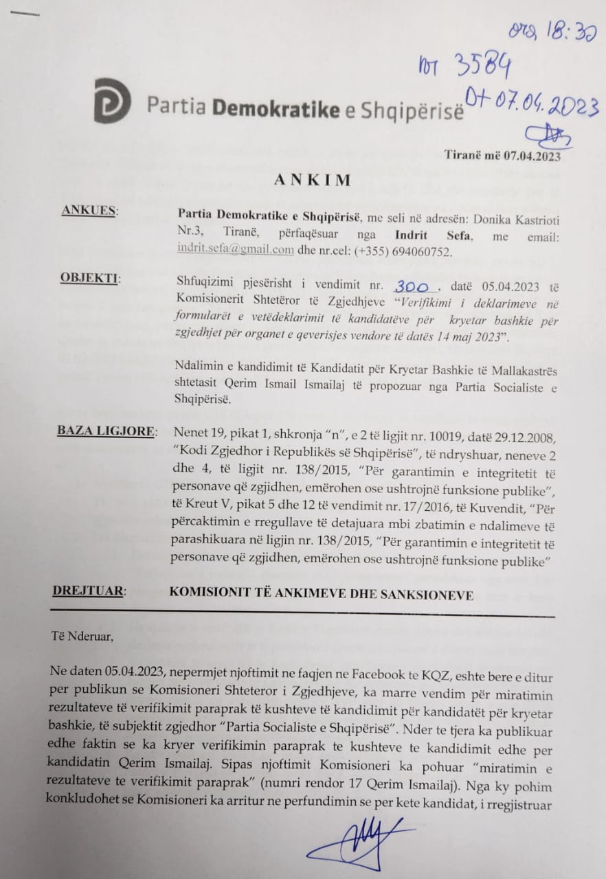 Qerim Ismailaj u dënua për falsifikim dokumentesh, Bardhi: KQZ shkeli ...