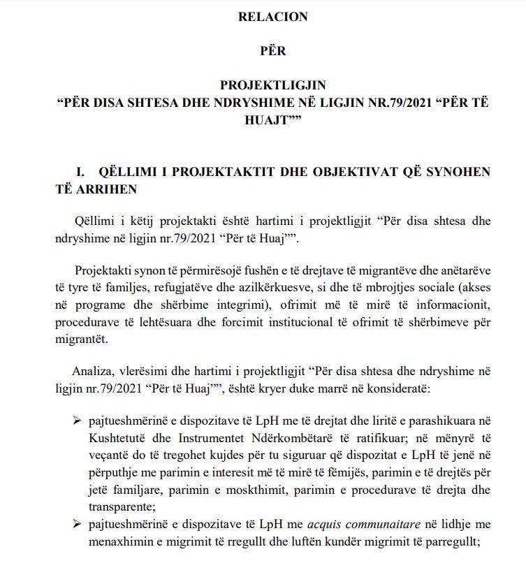 Drafti i ri/ Do ndryshojnë rregullat! Hiqet leja e qëndrimit në ...
