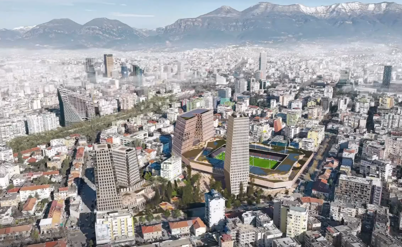 Stadiumi i ri 'Selman Stërmasi' me 5 kulla, presidenti i Tiranës: Shumë ...